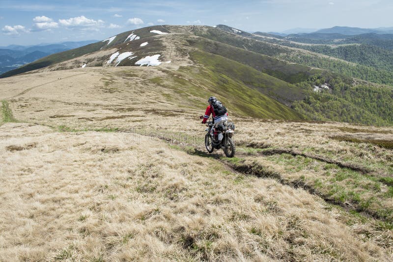 Off-road motorcycle rider stock image. Image of outdoor - 50218207