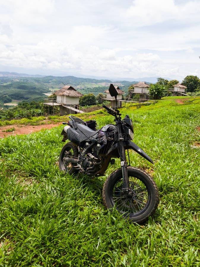 Off-road mountain bikes stock image. Image of tree, offroad - 193173081