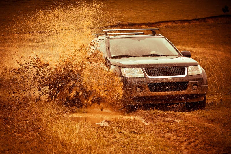 Off Road Mud Splash stock image. Image of extreme, land - 16518997