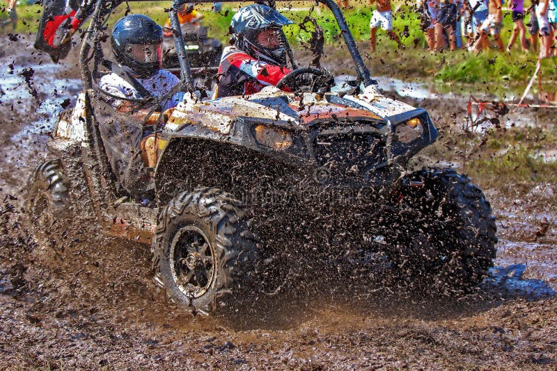 ATV in action, having fun stock image. Image of white - 43282983