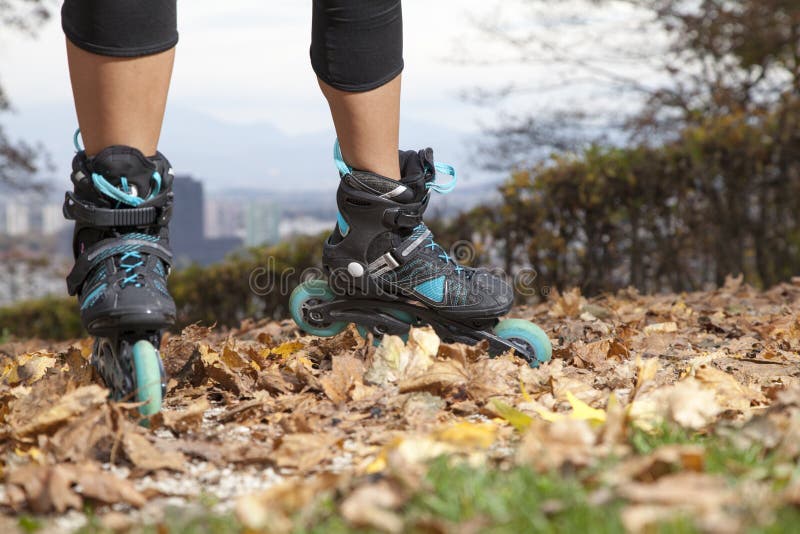 Off road roller skating stock image. Image of nature - 34688409