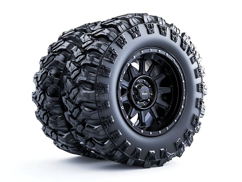 Off-road Tire with Robust Tread Pattern for Challenging Terrains Stock ...