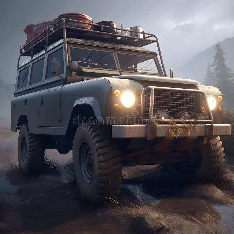 Off-road Vehicle Adventure Wilderness Hyper-realistic Tex Three ...