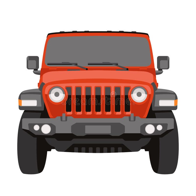 Classic Jeep Illustration stock vector. Illustration of classic - 133395580