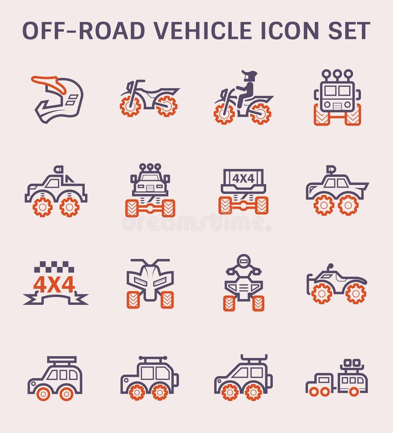 Off road icon stock vector. Illustration of recreation - 126725126
