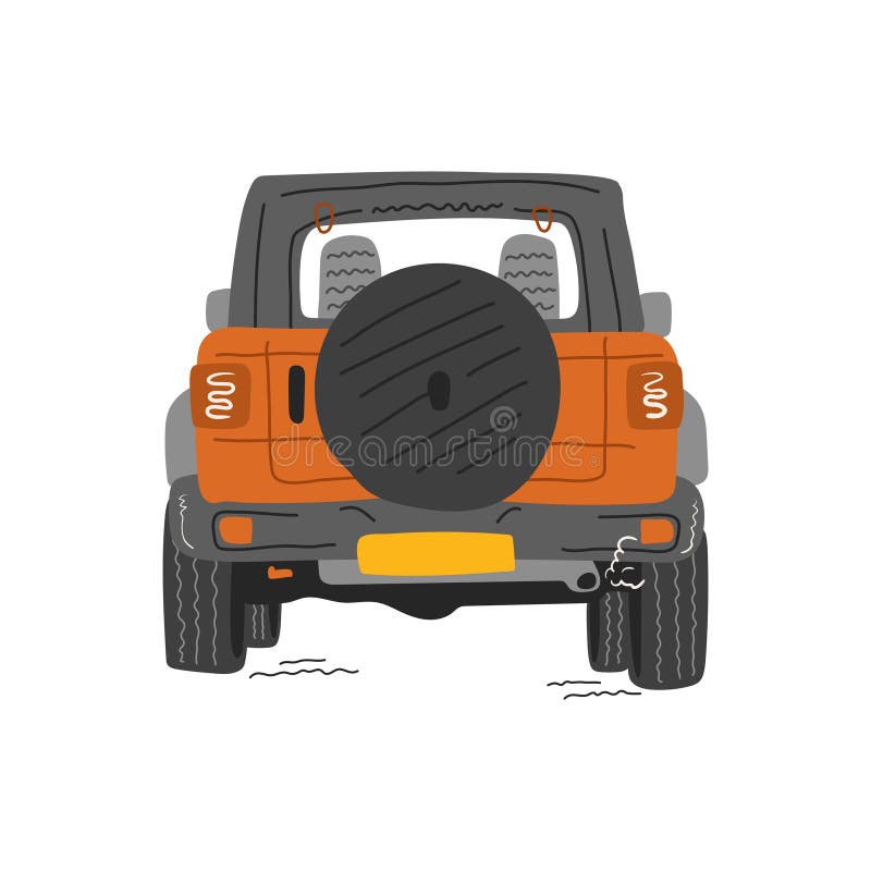 Off Road Vehicle, Off-road Vehicle Vector Illustration on a White ...