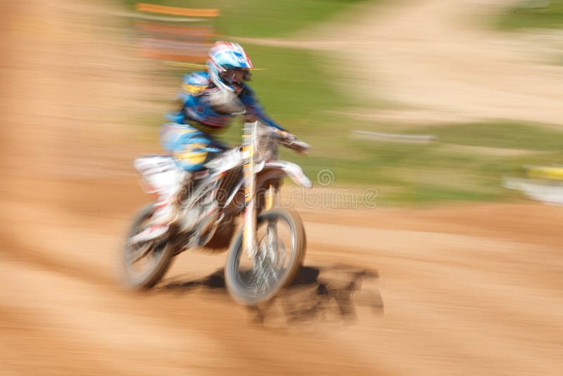 Off-rod Motorbike Riding Fun Stock Image - Image of helmet, blue: 32181385