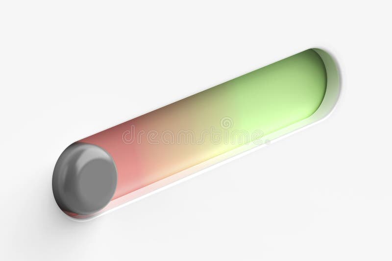 On and Off Round Slider Button Stock Illustration - Illustration of ...