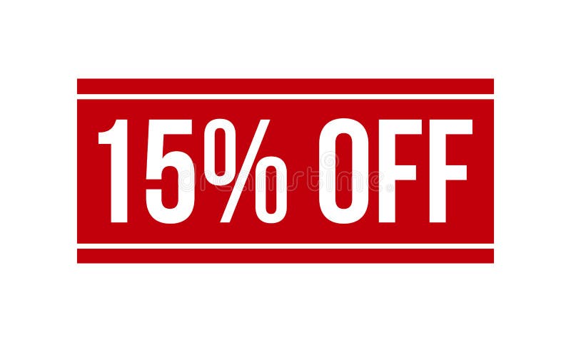 15 Off Rubber Stamp. Red 15 Off Rubber Grunge Stamp Seal Vector ...