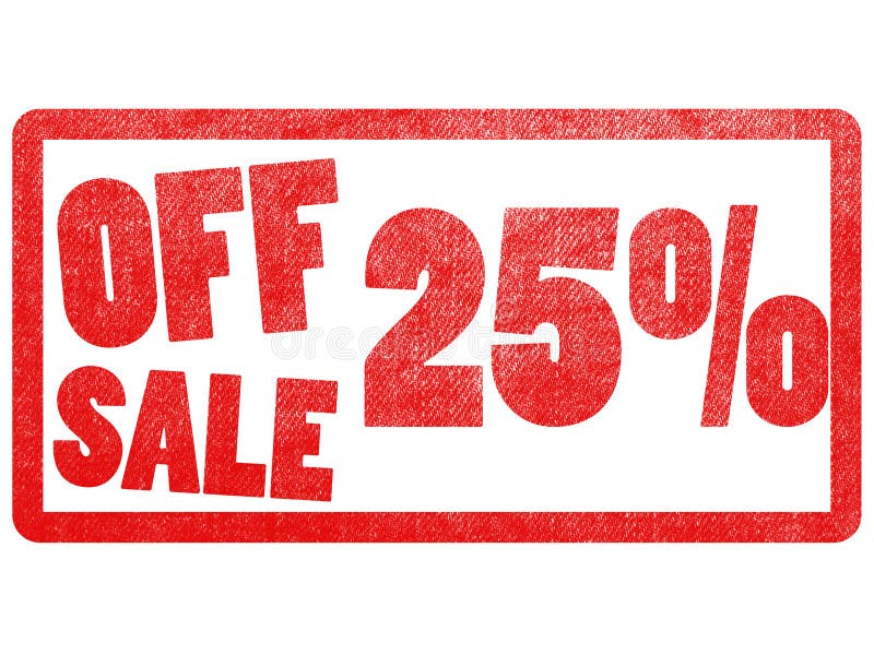 Off Sale 25 Text Label Stamp Stock Image - Image of mall, market: 77192195