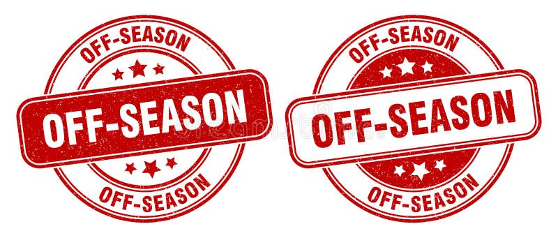 Off-season Stamp. Off-season Label. Round Grunge Sign Stock Vector ...