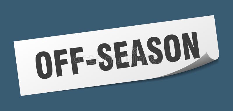 Off-season Sticker. Off-season Square Isolated Sign Stock Vector ...