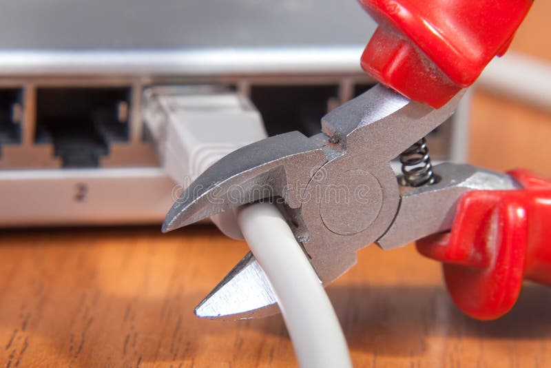 Off Service and Repair Network Connections Stock Photo - Image of ...