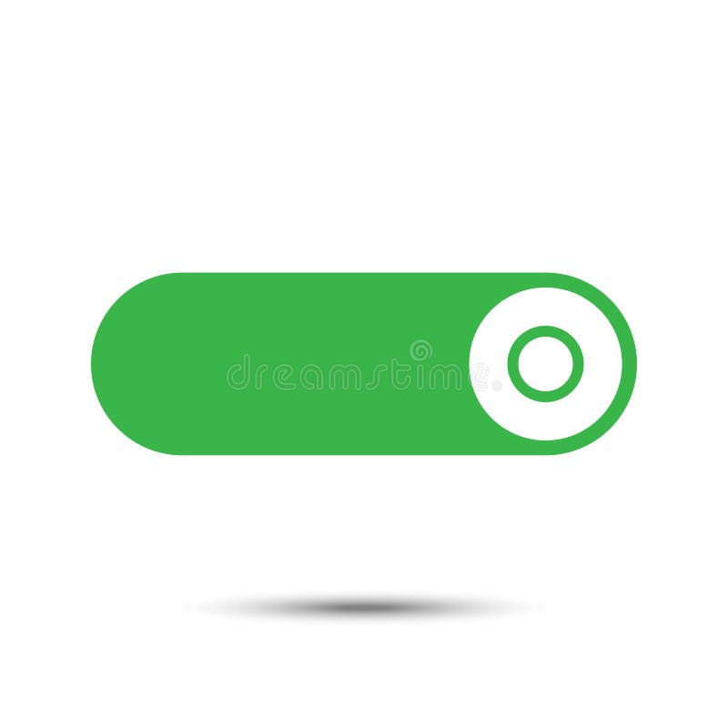 On Off Slider Style Power Buttons with Green Button the on Buttons are ...