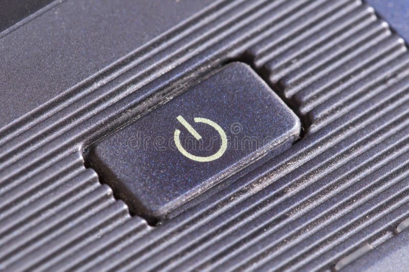 On Off Switch On A Computer Stock Image - Image of closeup, begin: 16454355