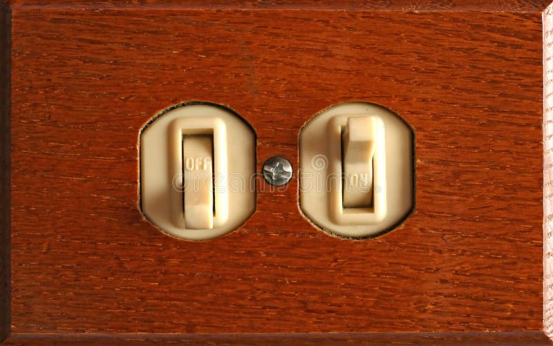 On Off Switch stock photo. Image of switch, brown, slot - 3852722