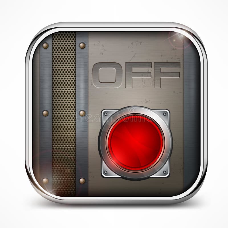 Switch button. stock illustration. Illustration of orange - 12061742
