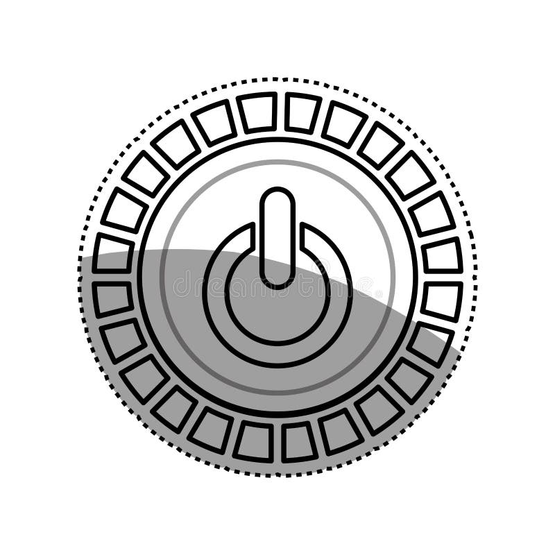 On off switch power stock illustration. Illustration of element - 87614906