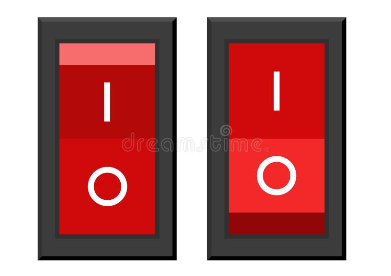 On/OFF switch stock illustration. Illustration of button - 31787830