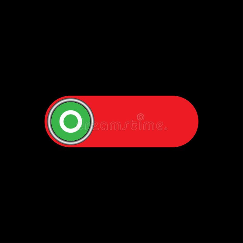On Off Switch Slider Style Power Buttons with Red Background the on ...