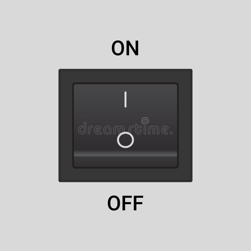On Off switch stock vector. Illustration of energy, shape - 80279609