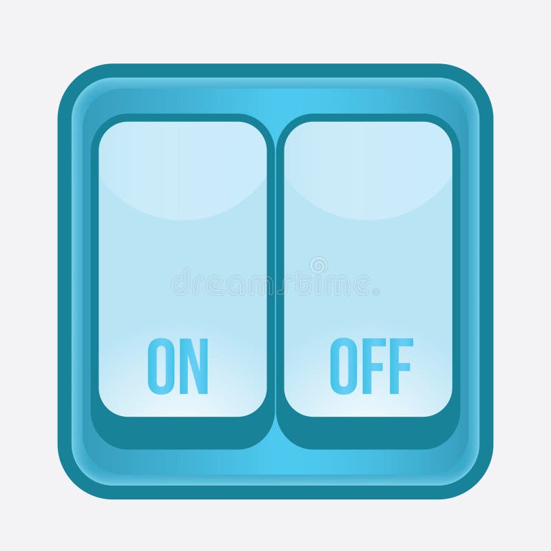 On and Off Switch. Vector Illustration Decorative Design Stock Vector ...