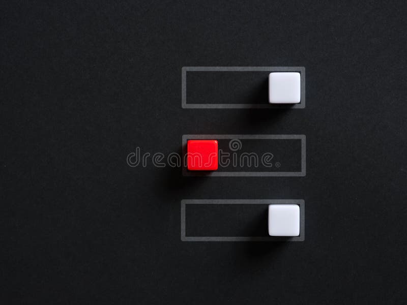 On and Off Switches with One of the Switches is Off Stock Image - Image ...