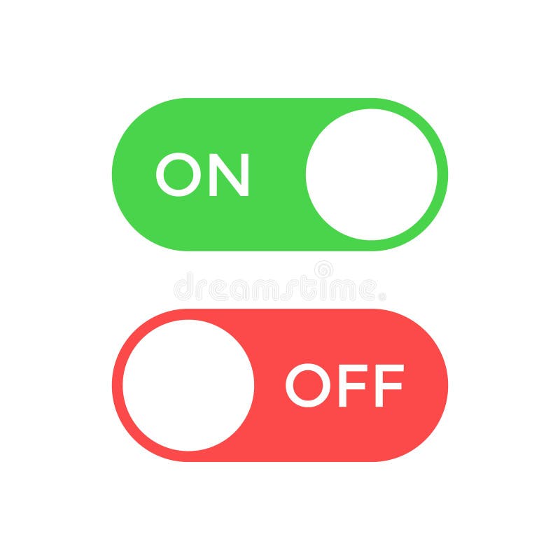 On Off Toggle Switch Button Icon Vector in Flat Style Stock Vector ... On Off Toggle Switch Button Icon Vector in Flat Style Stock Vector ...