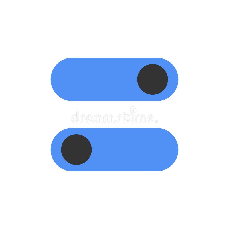 On and Off Toggle Switch Button, Trending Design Interface Element Icon ...