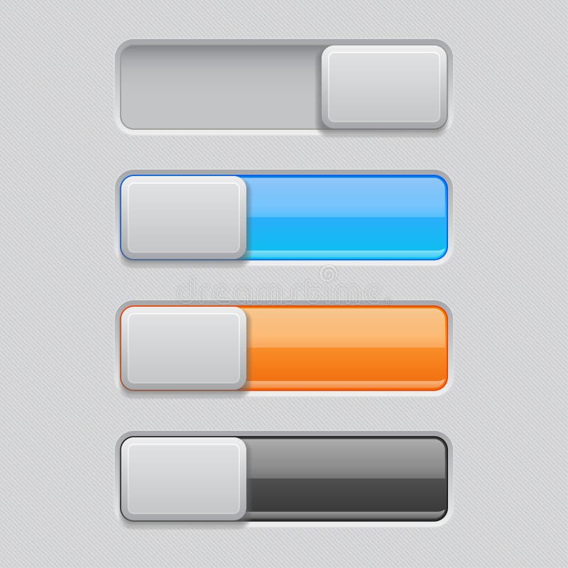 On and Off Toggle Switch Buttons. Colored 3d Icons Stock Vector ... On and Off Toggle Switch Buttons. Colored 3d Icons Stock Vector ...