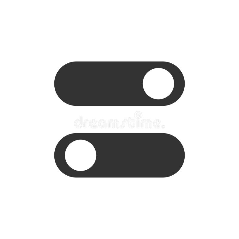 On and Off, Toggle Switch Buttons. Element Design Switch Buttons Set Stock Vector - Illustration ...