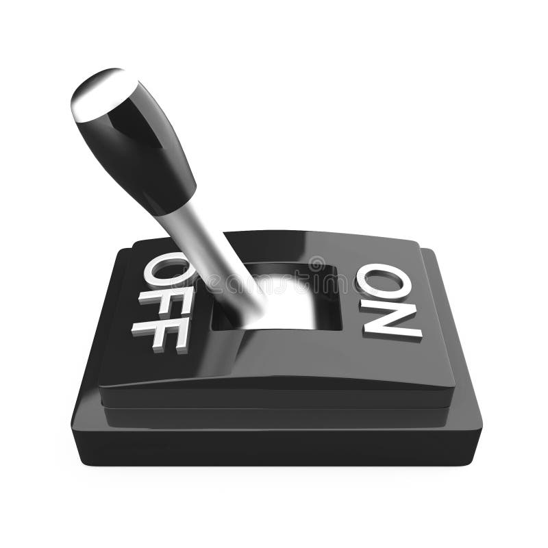 On and Off Toggle Switch stock illustration. Illustration of text ...