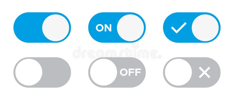 On and Off Toggle Vector Switch Buttons. Switch Toggle Buttons on OFF ... On and Off Toggle Vector Switch Buttons. Switch Toggle Buttons on OFF ...