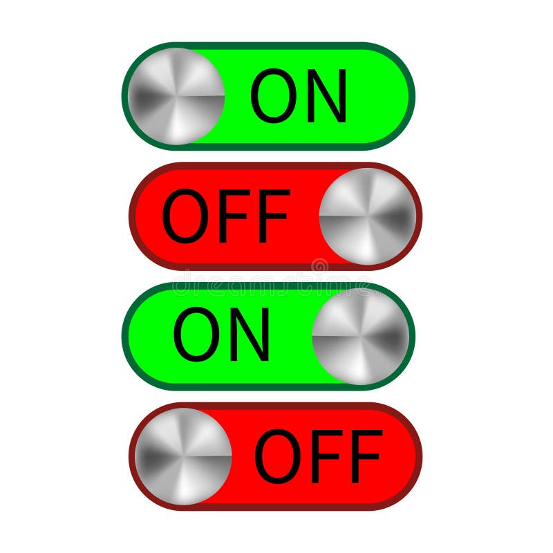 On Off Vector Icon. Switch Button Sign. on/Off Switch Symbol Stock ...