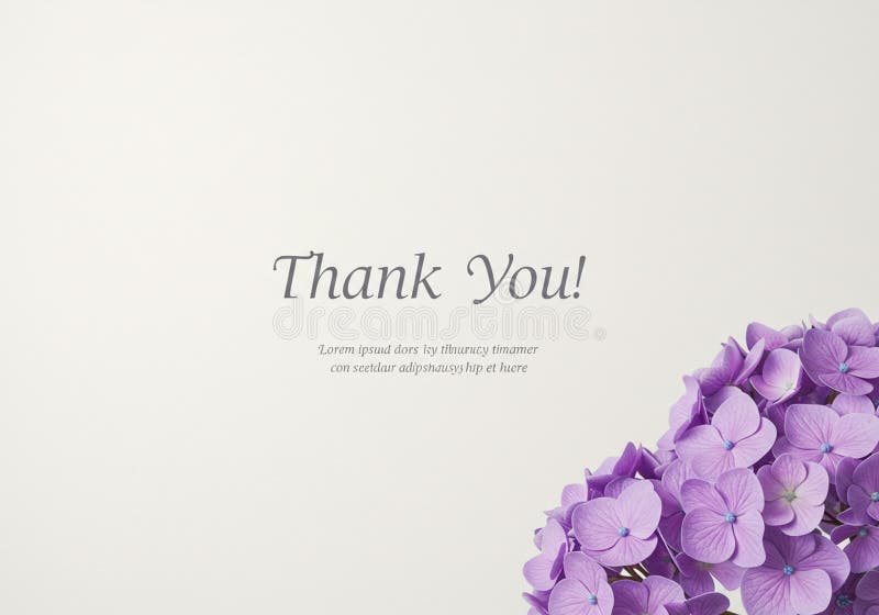 Off-white Background with "Thank You!" Written in Elegant Script at the ...