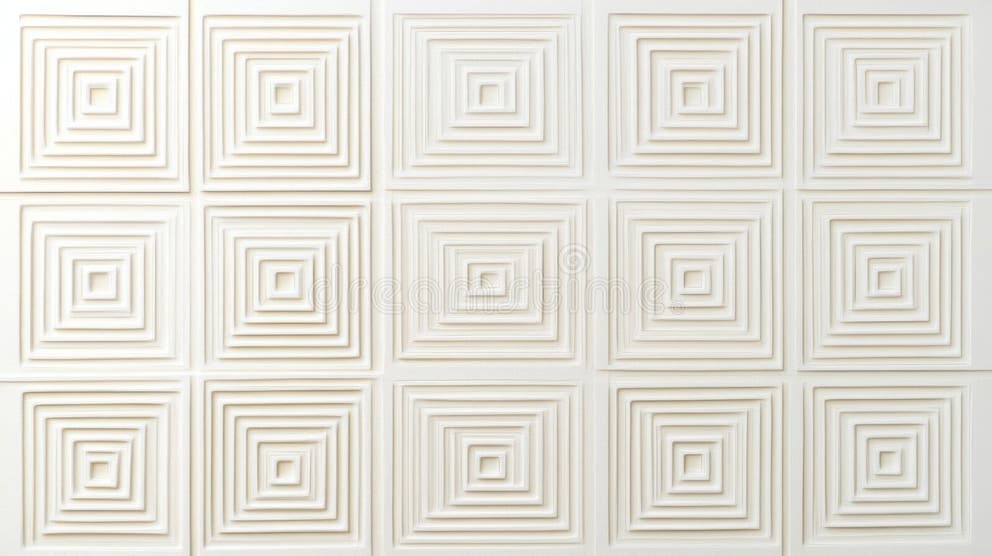 Off-White Square Geometric Pattern Texture Background Stock ...