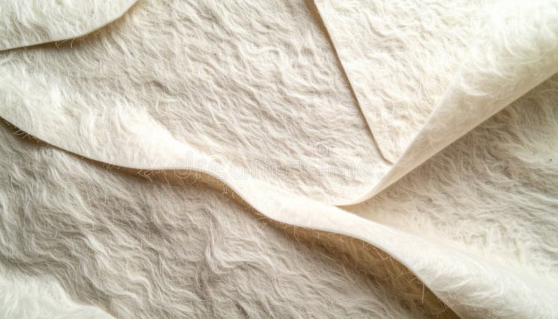 Off White Textured Fabric Background with Subtle Crinkles and Wave ...