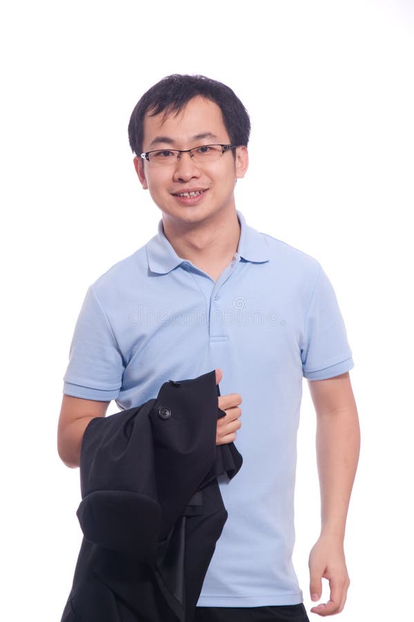 Off work stock image. Image of handsome, person, chinese - 11838243
