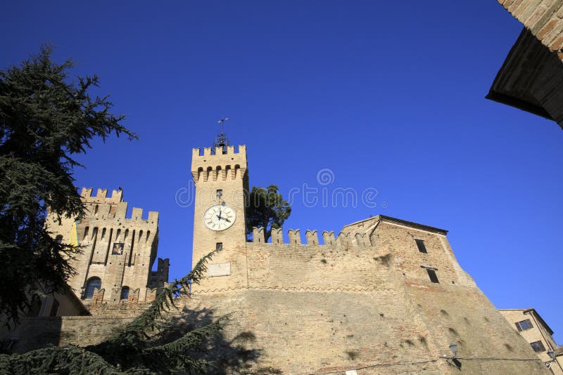 Offagna editorial stock image. Image of fortress, village - 138458044