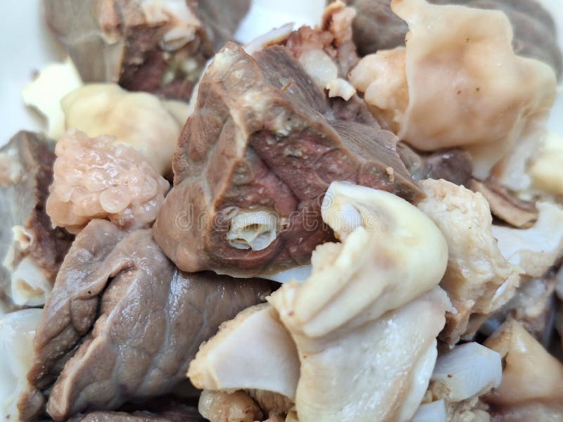 Offal and Boiled Beef Lungs Stock Image - Image of beef, offal: 283907175