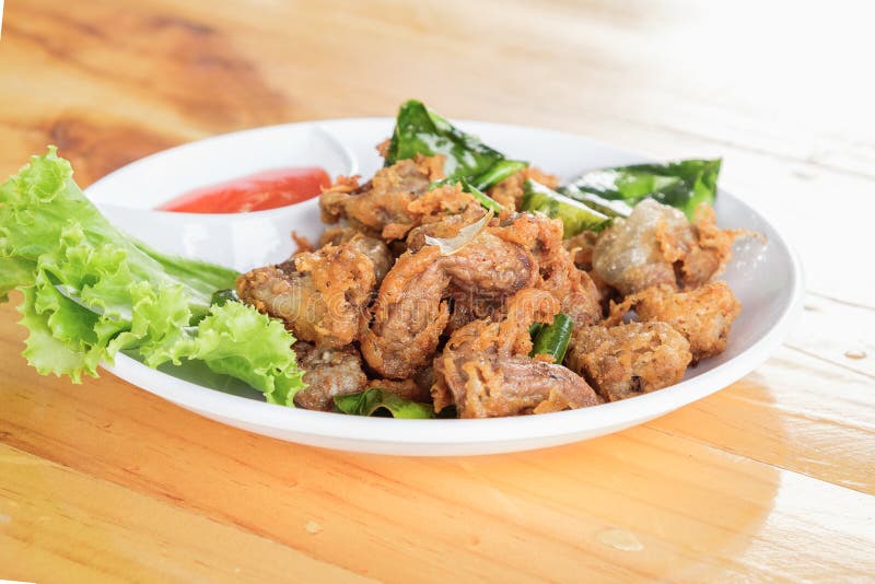 Offals fried stock image. Image of horizontal, dinner - 100065773