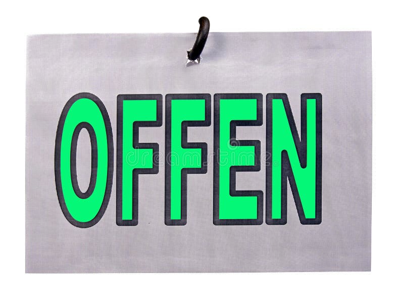 Offen Sign Stock Illustrations – 2 Offen Sign Stock Illustrations ...
