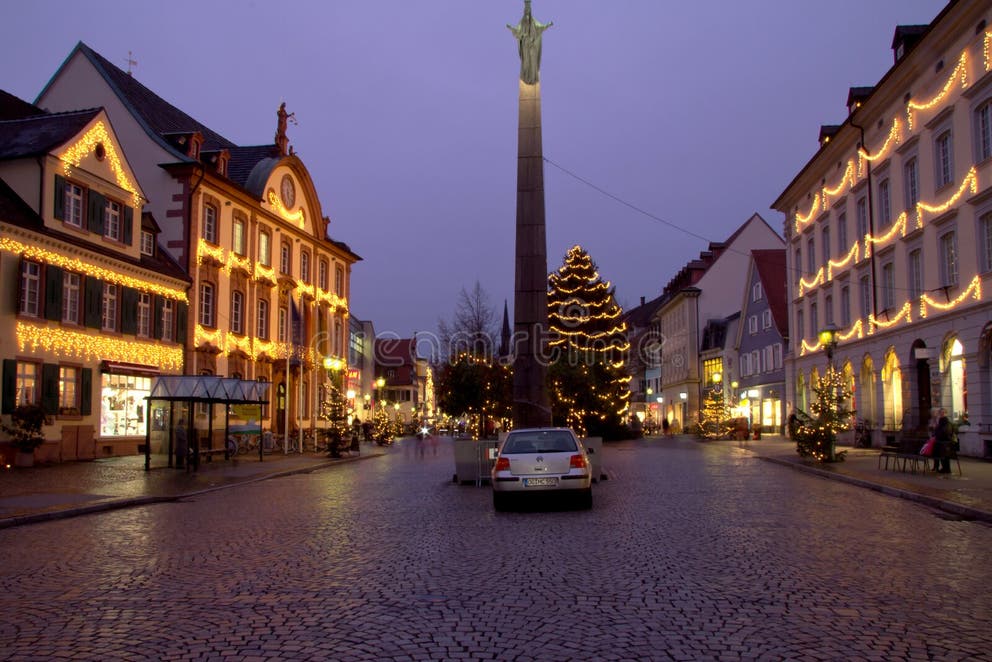 Offenburg, Germany editorial image. Image of lights, europe - 28643350