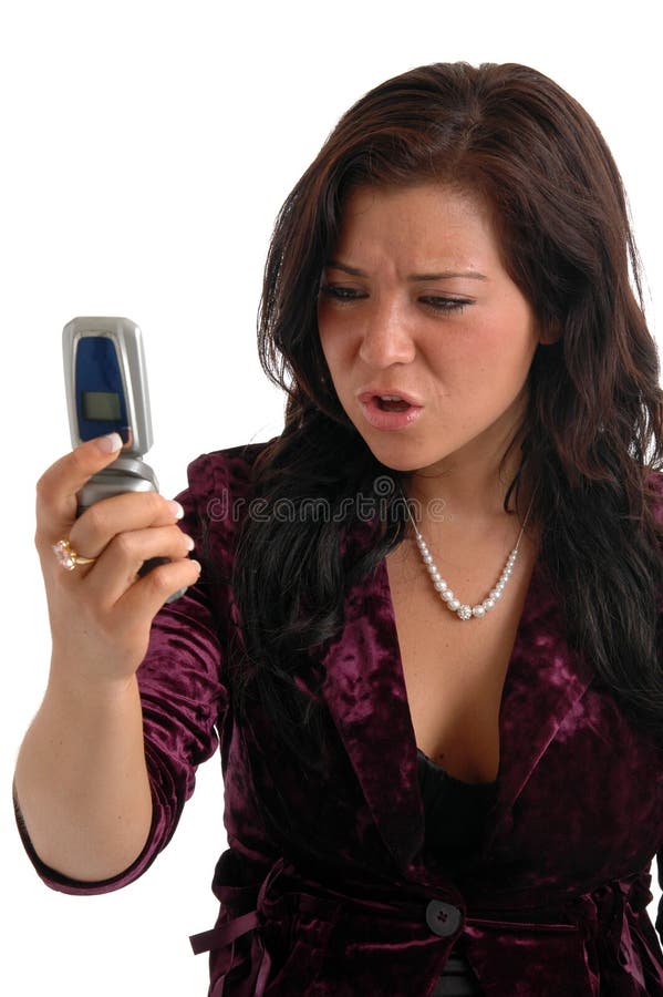 Offended stock image. Image of outraged, offended, phone - 2611659
