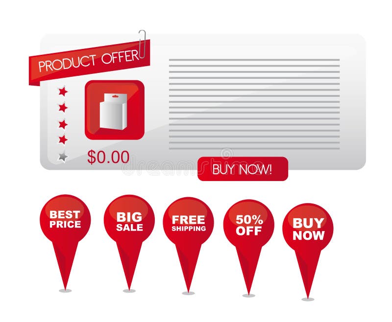 Offer stock vector. Illustration of offer, cheap, business - 22966584