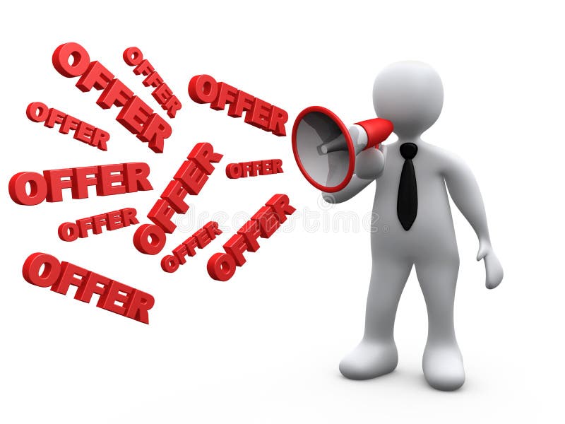 Offer Announcement stock illustration. Illustration of announcement ...