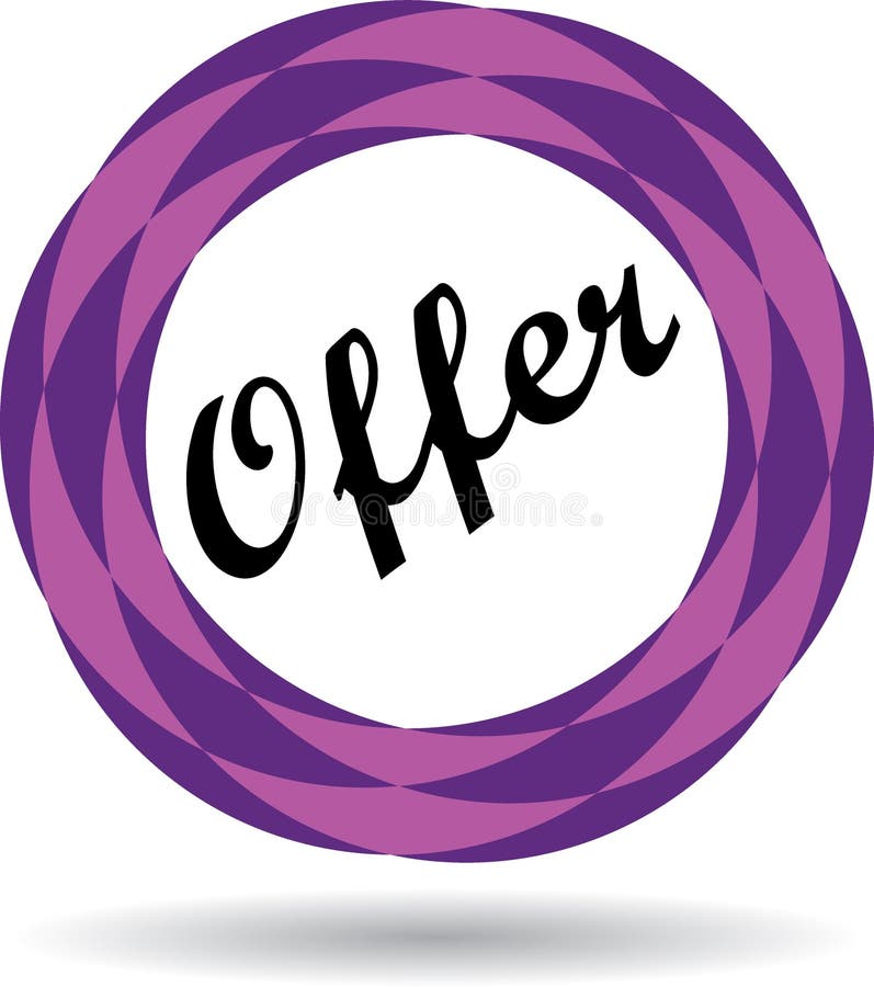 Offer colorful icon stock illustration. Illustration of internet ...