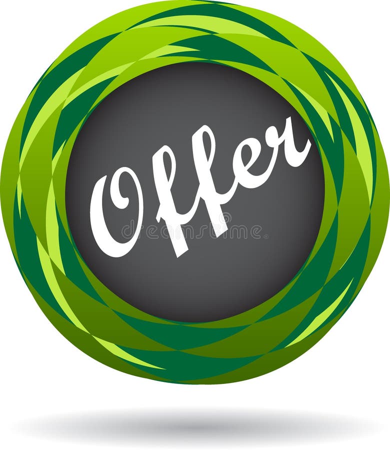 Offer colorful icon stock illustration. Illustration of internet ...