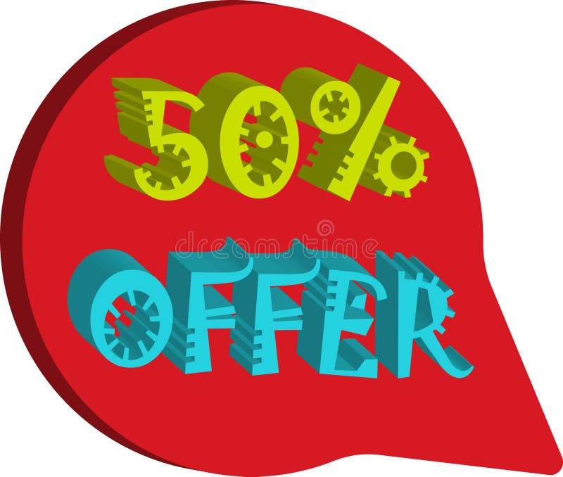 Offer stock vector. Illustration of banner, cards, facebook - 97090558