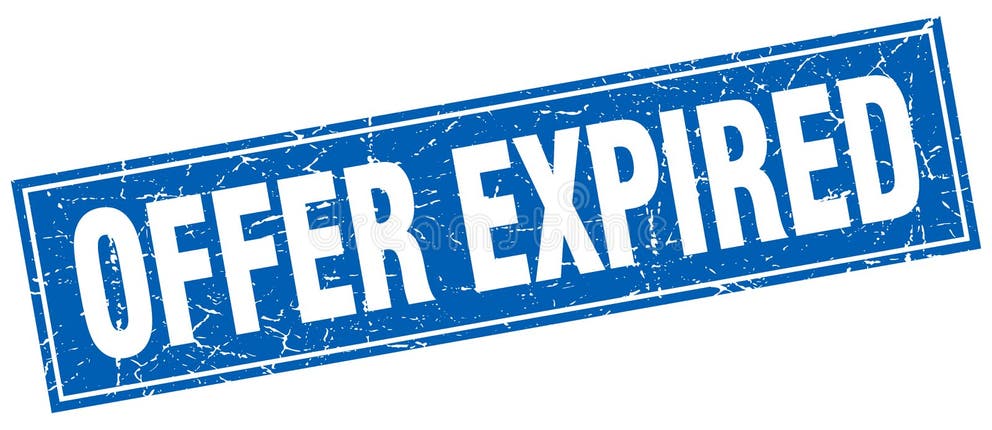 Offer expired square stamp stock vector. Illustration of expired - 84294707